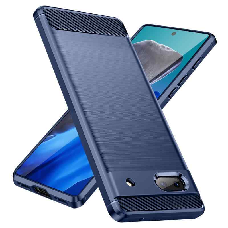 Google Pixel 6a 用のケース 耐衝撃 シリコン 炭素繊維テクスチャーカバー 衝撃吸収 レンズ保護 傷防止 マット質感 軽量 薄型 TPUカバー ピクセル 6a 5g 用のケース 全面保護 耐久 黄変な対応機種Google 用の...