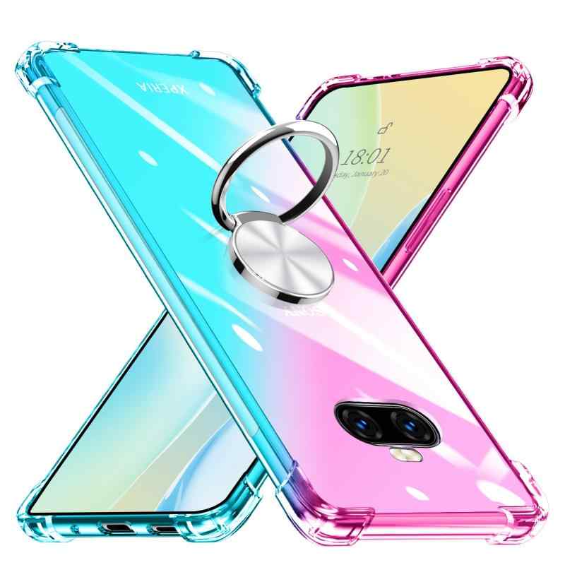 Sony Xperia 8 ケース リング付き 透明 耐衝撃 TPU クリア SOV42 902SO ケース 車載ホルダー対応 全面保護 ー エクスペリア8カバー レンズ保護 軽量 薄型 衝撃防止 カーマウントホルダー 黄変防[対応機種] ...