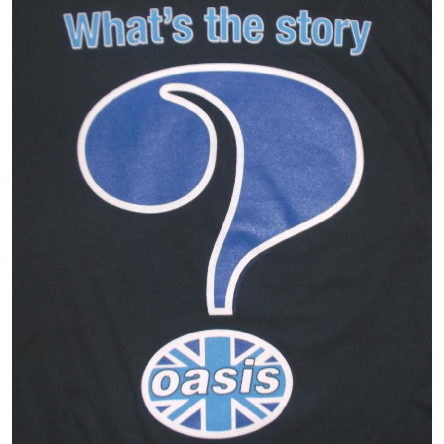 Oasis -? QUESTION MARK (NAVY) - 正規品ブリットポップ・ムーブメントの代表格であり、近年の英国が誇る国民的ロックバンド「オアシス」のオフィシャルTシャツ「QUESTION MARK (NAVY)」です。現代のビ...