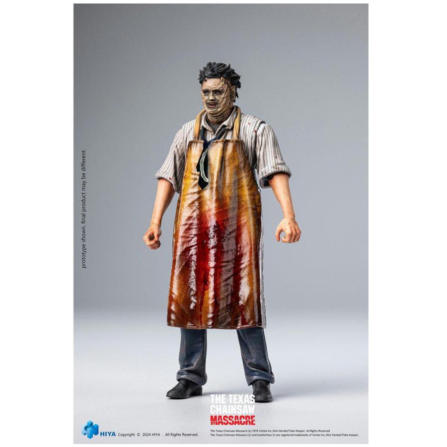 もはや伝説的ともいえるスプラッター映画『悪魔のいけにえ』よりハイヤトイズ（Hiya Toys）の「Exquisite Mini（エクスクイジット・ミニ）」シリーズ、1974年版レザーフェイス キリングマスク 1/18スケール アクションフィ...