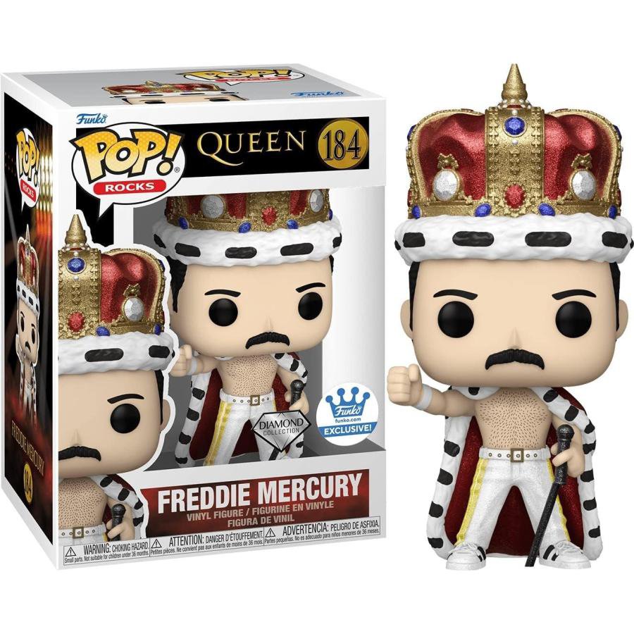 ※BOX入り・1体の価格です。POP Funko Rocks Queen Freddie Mercury King Diamond Glitter日本でもお馴染みのトイメーカー、ファンコ社のポップシリーズに、1973年にデビュー、イギリスは...