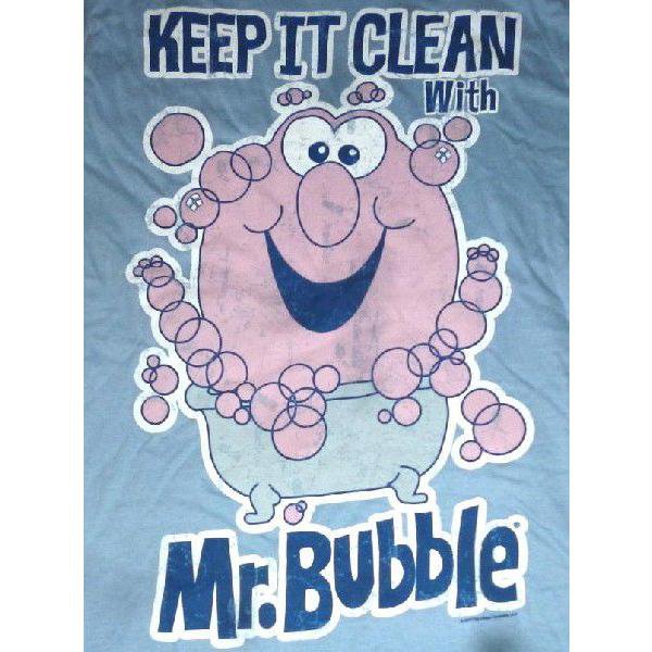 MR. BUBBLE, CLEAN MENS LIGHTWEIGHT TEE 正規品アメリカのthe Gold Seal Companyにより、生み出されたポップなキャラクター「Mr.Bubble」(現在、The Village Compa...