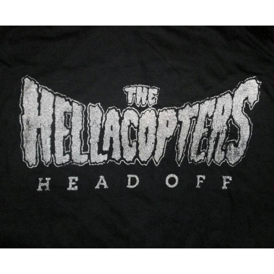 The Hellacopters Tシャツ / HEAD OFF (GLITTER)正規品スウェーデン発、1994年、エントゥームドでドラムスをプレイしていたニッケ・アンダーソンを中心に結成、カルト的な人気の「The HELLACOPTER...