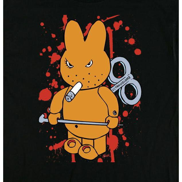 Kozik Ultra Violence Bunny T Shirtロウブローアートの鬼才、Nirvana, Pearl Jam, Stone Temple Pilots, Melvins,Offspring等メジャーやインディを問わず数多...