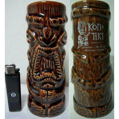 60年代～70年代あたりに製造された「Daga Tiki Mug」のデッドストック・ヴィンテージマグ!!カナダ・モントリオールは「シェラトンホテル」内の「KON TIKI RESTAURANT」で実際に使用される為に製造された...