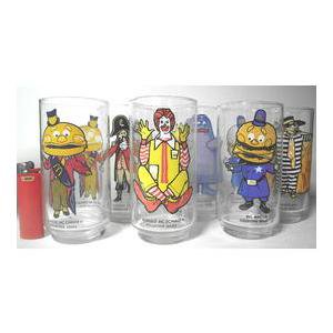 1970's Collector Series McDonald's Glassesマクドナルドの70年代のグラスセット6点コンプリートセットです!今では消えてしまった幻キャラ,Mac Police, Captain Crook、Mayor...