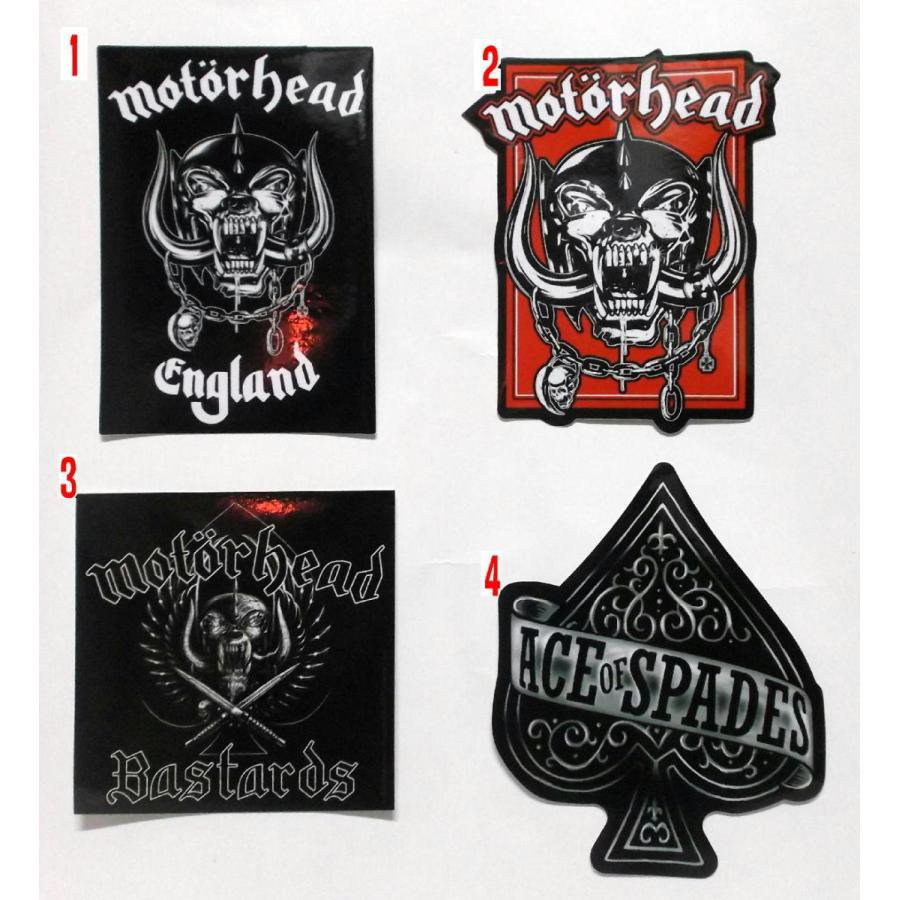 ※1枚の価格です。ご注文時に番号でご指定ください。MOTORHEAD モーターヘッド ステッカー /正規品レミー・キルミスター率いる、重鎮「モーターヘッド」のステッカー!!代表的なデザインばかりです。正規品モーターヘッド/MOTORHEAD...