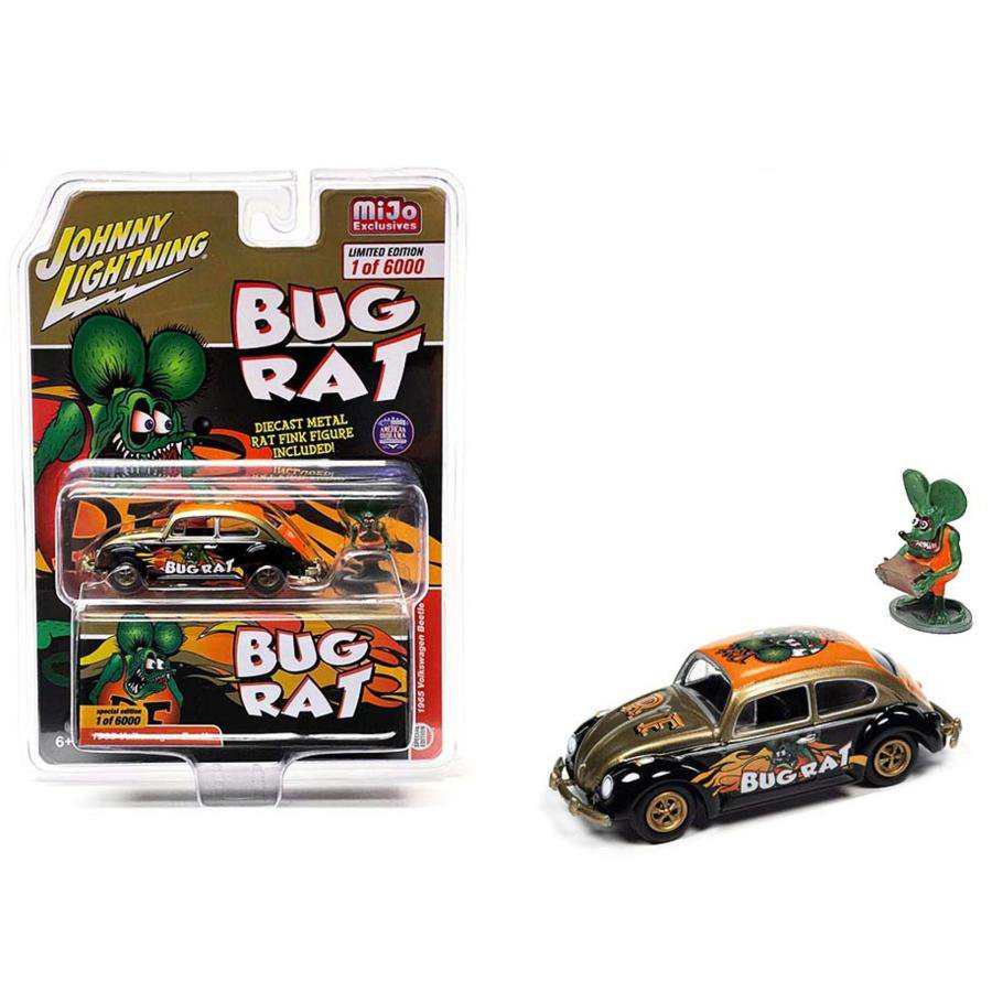 1965 Volkswagen Beetle "Bug Rat" with Rat Fink (American Diorama) Diecast Figure Limited Edition to 6000 pieces Worldwid...