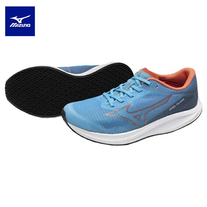 ミズノ/トラックレース レディースモデル TOPモデルの機能を中級向けにアレンジして搭載した軽量レーシングモデル。トラックレース対応。 □カラー：BK/OR( 11/ライトブルー×コーラル ) □サイズ：23.0～25.0cm □質量：約1...