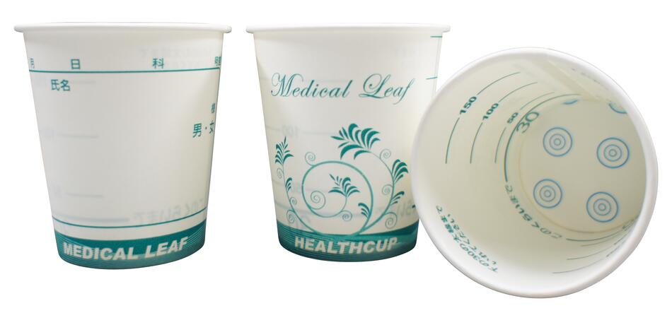 【仕様】 ・サイズ：（口径×高さ）φ73×80mm ・目盛：（内）150ml目盛／30mlと50ml目盛ごと ・満杯容量：210ml ・記入欄：月日、氏名、性別、バーコード貼付欄 返品・交換・キャンセルについて