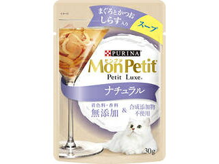 【メール便対応可12個まで】 着色料・香料無添加、合成添加物も不使用のナチュラルパウチ。具だくさんスープでナチュラルな美味しさを。 商品情報 原材料魚介類(かつお、まぐろ、しらす、フィッシュエキス)、増粘多糖類保証成分たんぱく質9％以上、脂...