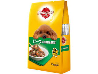 愛犬に必要な栄養がきちんとつまったバランスの取れた総合栄養食です。愛犬の大好きな旨みたっぷりのビーフに、ビタミン豊富な緑黄色野菜を加えました。原材料：肉類(チキン、ビーフ)、野菜類(にんじん、いんげん、じゃがいも)、植物性タンパク、食物繊維...