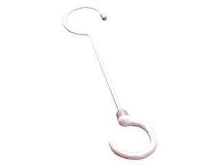 小物等を掛けて便利に使えるS字フック。ロングタイプだから、高い場所からの吊り下げに便利。フック部分がくるっと回転し、壁際などでも使いやすい。 商品情報 商品サイズ1（約）:長さ40cmその他耐荷重:5kg 024292　