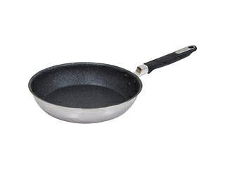 サイズ：外径196×高さ41×全長354mm満水容量：1.0L質量：575g材質：本体内面/ふっ素樹脂塗膜加工※テフロンプラチナプラス加工、本体外面/ミラー研磨仕上げ、本体/4層クラッド材（底厚2mm）、取っ手/フェノール樹脂、キャップ/ス...