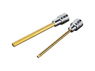 【メール便対応可3個まで】 【特長】エクステンションバーを使用することなく対象へアプローチできるので、小さな径の深穴、上部に障害物がありドライバタイプではアプローチが難しい個所での作業を可能にします。【用途】六角穴付ボルトの脱着【仕様】差込...