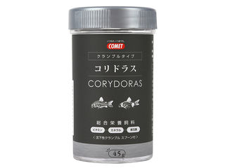 ・コリドラスが必要とする栄養をバランスよく配合したフードです。・コリドラスが食べやすい沈下性一口粒タイプ。・善玉菌配合で消化吸収を助け、水の汚れや嫌なニオイを軽減します。 商品情報 原材料フィッシュミール、小麦粉、大豆ミール、シュリンプミー...