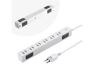 TAP-SPWMG26-5X5●強力ダブルマグネット(底面、側面　計4個付き)でスチール面にしっかり固定できます。本体裏面(2個)と側面(2個)に強力なマグネットが付いているため、スチール製のキャビネットや天板の天面、側面どちらにも設置が可...