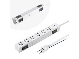 TAP-SPWMG36-3X5●強力ダブルマグネット(底面、側面　計4個付き)でスチール面にしっかり固定できます。本体裏面(2個)と側面(2個)に強力なマグネットが付いているため、スチール製のキャビネットや天板の天面、側面どちらにも設置が可...