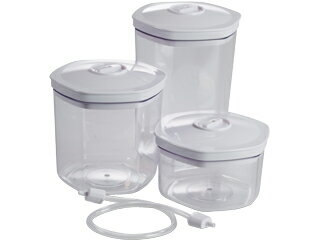 商品情報 素材SAN、ABSサイズ700ml/1400ml/2000ml　空気吸引ホース付き　　冷凍OK / 電子レンジ不可 SKA92278　