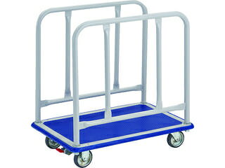 【特長】両サイドのハンドルにより長尺物を運搬できます。ストッパー付【仕様】均等荷重(kg)：150幅(mm)：480キャスター径(mm)：100高さ(mm)：145長さ(mm)：740ハンドル高さ(mm)：850適合ストッパー：100NS、...
