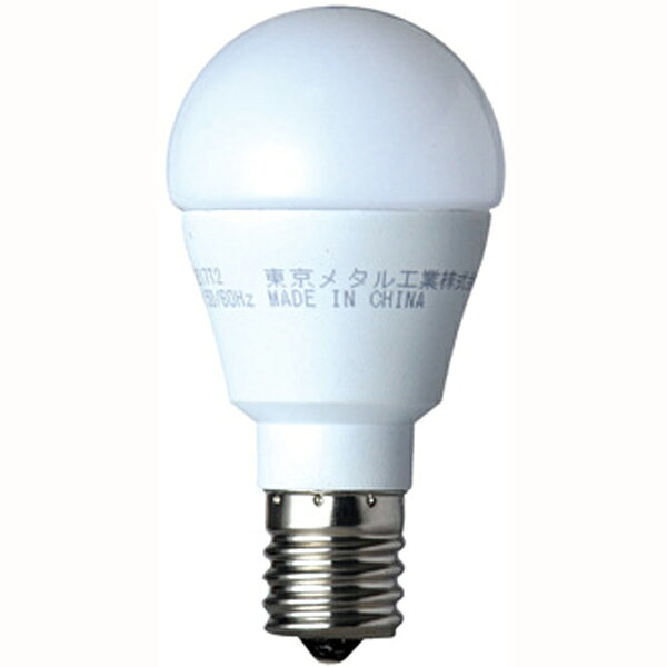 LED電球調光タイプ　口金E17　昼白色 商品情報 サイズ　φ38×75　重量　45g口金E17　使用電圧　AC100v　定格消費電力　5.3W昼白色5000k全光束　440lm　配光角度180度寿命40000h断熱材施工器具　非対応密閉器...