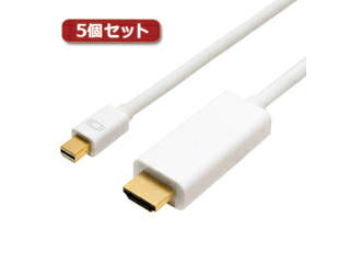 DPC-2KHD20/WHX5MiniDisplayPort-HDMI変換MiniDisplayPort(Thunderbolt)端子をHDMIに変換するケーブルです。MiniDisplayPort(Thunderbolt)端子を搭載したW...