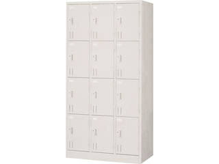 【特長】多人数の荷物の管理が簡単にできます。【仕様】タイプ：12人用間口(mm)：900色：ネオグレー奥行(mm)：515高さ(mm)：1790付属品：-1マス有効内寸(mm)間口×奥行×高さ：248×473×397鍵：シリンダー錠式鍵：シ...