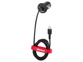 　microUSBケーブル一体型で追加ケーブル不要。断線に強いファブリックケーブル＆コネクターの付け根を保護するラバーブッシュ。最大2.4Aの高出力でスマートフォン/タブレットをクルマのシガーソケットから急速充電。スマホと本製品を守る、安心...