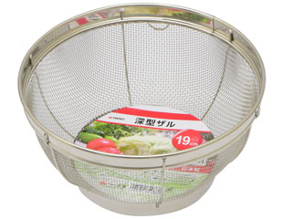 清潔で丈夫なステンレス製 商品情報 サイズH95×W190×D190mm重量135g材質ステンレス製 ザル　