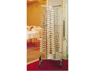 600×600×H1790mm　車輪φ150mm×4 自在（内2ヶストッパー付）アンダーフレーム高：H230mm　バー長さ：170mm　バー高さ間隔：50mm◇支柱を前後に移動するだけで直径6〜30cmの皿を10段階に調節することができます...