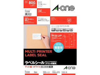 いろいろなプリンタで印刷できるラベルシールです。環境面に配慮したFSC認証紙、無塩素漂白パルプを使用しています。作業効率をアップさせるはがしやすい加工を施しています。 商品情報 入数100シート(800片)シートサイズA4判 （210×29...