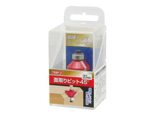 特徴超硬チップで耐久性抜群用途木材などの面取りに仕様刃部サイズ：幅25×刃の長さ8×角度45°(mm)　ベアリング幅:12.7(mm) 商品情報 パッケージサイズ(H×W×D)98×48×43(mm) TRBP31　