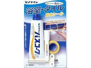 浴槽と壁面の間のすきま、洗面まわり、キッチンまわり、排水管などの防水シールに適しています。防カビ剤入り。耐水性・耐熱性に優れた防水充てん材です。容量規格　100ml　色　白2972400/バスコーク　