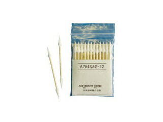 【メール便対応可20個まで】 【特長】先端を細く尖らせたタイプです。【用途】カメラ、携帯電話、模型などの清掃に。電子基板、精密機器、電子部品などの清掃。模型製作等の修整や色付けの筆代わりとして。【仕様】軸長(mm)：75先端径(mm)：4両...