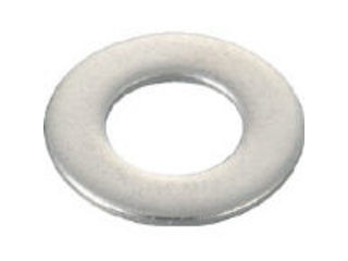 【特長】おねじの頭あるいはナットが母材に食い込まないための一般的な平ワッシャーです。耐食性のあるステンレス（SUS304）の材質を使用しています。【仕様】呼び径：M2外径(mm)：6内径(mm)：2.3厚さ(mm)：0.4ミガキ丸(大ワッシ...
