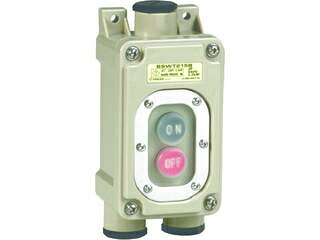 【特長】防雨形タイプです。保護構造IP65(JIS C 0920）です。電気用品安全法適合品です。【用途】動力用押ボタンスイッチON、OFF。【仕様】定格(A)：15最大適用電動機容量：三相200/220V-2.2kW適合電線(［［MM2］...