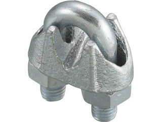 【特長】ワイヤを現場加工できます。【用途】ワイヤロープの端末加工に。【仕様】適用ロープ径(mm)：12L(mm)：60C(mm)：49G(mm)：27.5ねじ径：W3/8【材質/仕上】本体:可鍛鋳鉄Uボルト・ナット:スチール（SS400）表...