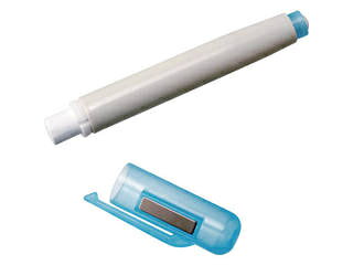 【特長】折れや水濡れからチョークを守るホルダーです。【用途】工事用黒板の記入に。【仕様】チョーク　9.8〜12mmφまで使用可能マグネット付【材質/仕上】チョーク:焼石膏チョークホールド:ポリエチレンホルダーキャップ:ポリプロピレン【セット...