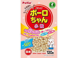 ・3ヶ月のパピーから与えられる口溶けのよいのおやつボーロです。・パピーからの健康維持にカルシウム・オリゴ糖配合。・からだにうれしいカロリー約50％オフ(※「体にうれしいボーロちゃん　野菜Mix」比)。・北海道産ばれいしょでんぷん使用。・保存...