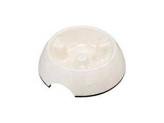 早食いやのみ込み防止するための機能性食器。側面と中央に突起をつけペットが食事をするときにゆっくりと食べれるよう設計されてます。 商品情報 材質本体：メラミン樹脂、ラバー：ゴム本体サイズ幅45×高さ140×奥行140mm容量約200ml原産国...