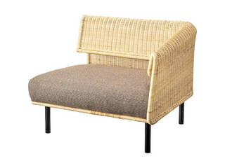■サイズ：W88×D77×H70×SH39cm ■商品重量：14.2kg■素材：ラタン　アイアン(粉体塗装)　ウレタン塗装　ポリプロピレン　ポリエステル■原産地：インドネシアNRS501C　