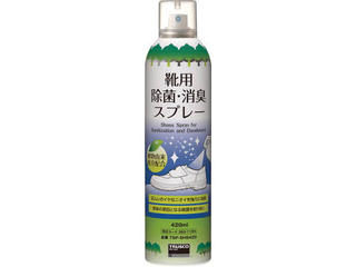 【特長】足ムレの嫌な臭いを消臭します。悪臭の原因となる雑菌を取り除きます。【用途】作業靴・安全靴の消臭・除菌に。【仕様】容量(ml)：420【ご注意】塗布面の汚れを落として十分に乾燥させた後、ボトルをよく振り20〜30cm程度離してスプレー...