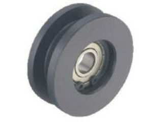 【特長】中荷重仕様です。レールは市販のミガキ四角鋼がご利用できます。【用途】各種スライド扉や搬送用。【仕様】ベアリング内径(mm)：8外径(mm)：40車輪径(mm)：30全幅(mm)：16適用するローラーピン：RLP0807溝幅(mm)：...