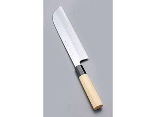 22.5cm　全長365mm　255g　背厚4.0mm鋼の中では最高級と言われる｢安来 青二鋼｣を使用しております。青鋼とは、別名｢青紙｣とも呼ばれており、タングステン（硬度に関与）、クローム（靱性に関与）、炭素の化合物（合金炭化物）が含ま...