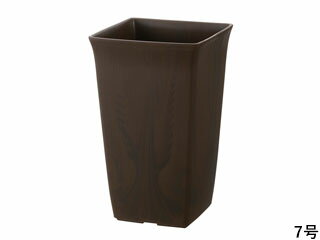 「本物」の木の息遣いを近くに感じられる、木目調の風合いで正方形の鉢。適度な深さがあって通気性・排水性に優れているので、観葉植物など背丈のある植物の栽培に適しています。サイズは、5号・6号・7号・8号・10号の5種類です。日本製だから使って安...