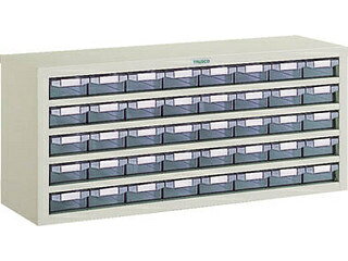 【特長】横型タイプの部品管理ケースです。奥行が307mmなので、作業台に置いて使用しても、作業面が広く取れます。【仕様】間口(mm)：1037奥行(mm)：307高さ(mm)：444最大積載量(kg/台)：150引出し：A-1 8列5段引出...