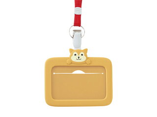 ●背面にはメモなどが入るスリットポケット付き ●事故防止安全パーツ付き 商品情報 対応サイズ86×54mm（カードサイズ）、91×55mm（名刺サイズ）幅・奥行・高さ（mm）105mm × 6mm × 90mmストラップ全長約900mm収容...