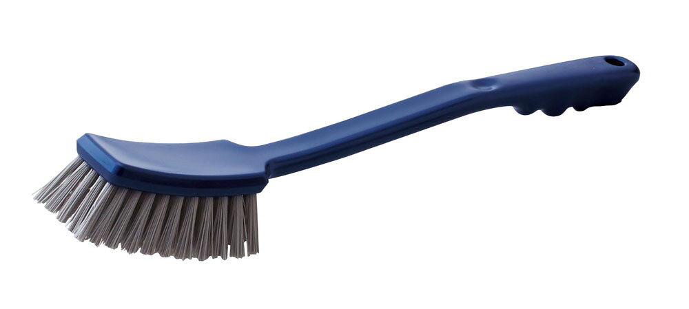 60×130×全長410mm　毛長：35mm耐熱温度：130℃　材質：本体/ポリプロピレン、毛/ハードポリエステル毛材と本体双方に磁化の高い素材を採用した高品質モデルです。★金属検出機対応！金属検出システムブラシ シリーズ食品の製造において...