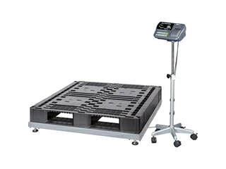 【特長】1100mm×1100mmの大型計量台（パレットなし）です。手持ちのパレットを計量皿として使用できます。（たわみ、歪みのない計量精度に影響しないパレットをご使用ください）倉庫など暗所でも見易い蛍光表示管です。表示器スタンド標準装備、...