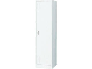 【仕様】タイプ：1人用間口(mm)：455色：ホワイト奥行(mm)：515高さ(mm)：1790付属品：鏡・タオル掛・傘立・滴受・ハンガーパイプ・フック・網棚1マス有効内寸(mm)間口×奥行×高さ：386×465×16501マス有効内寸(m...
